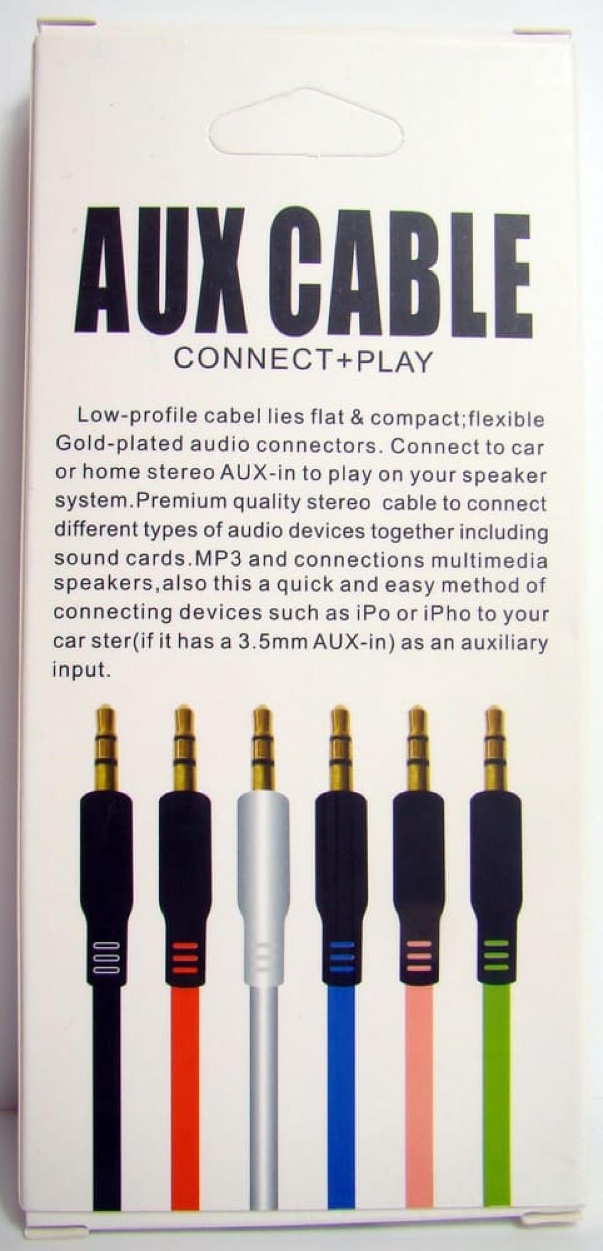 Aux Cable (boxed) - Audio Products